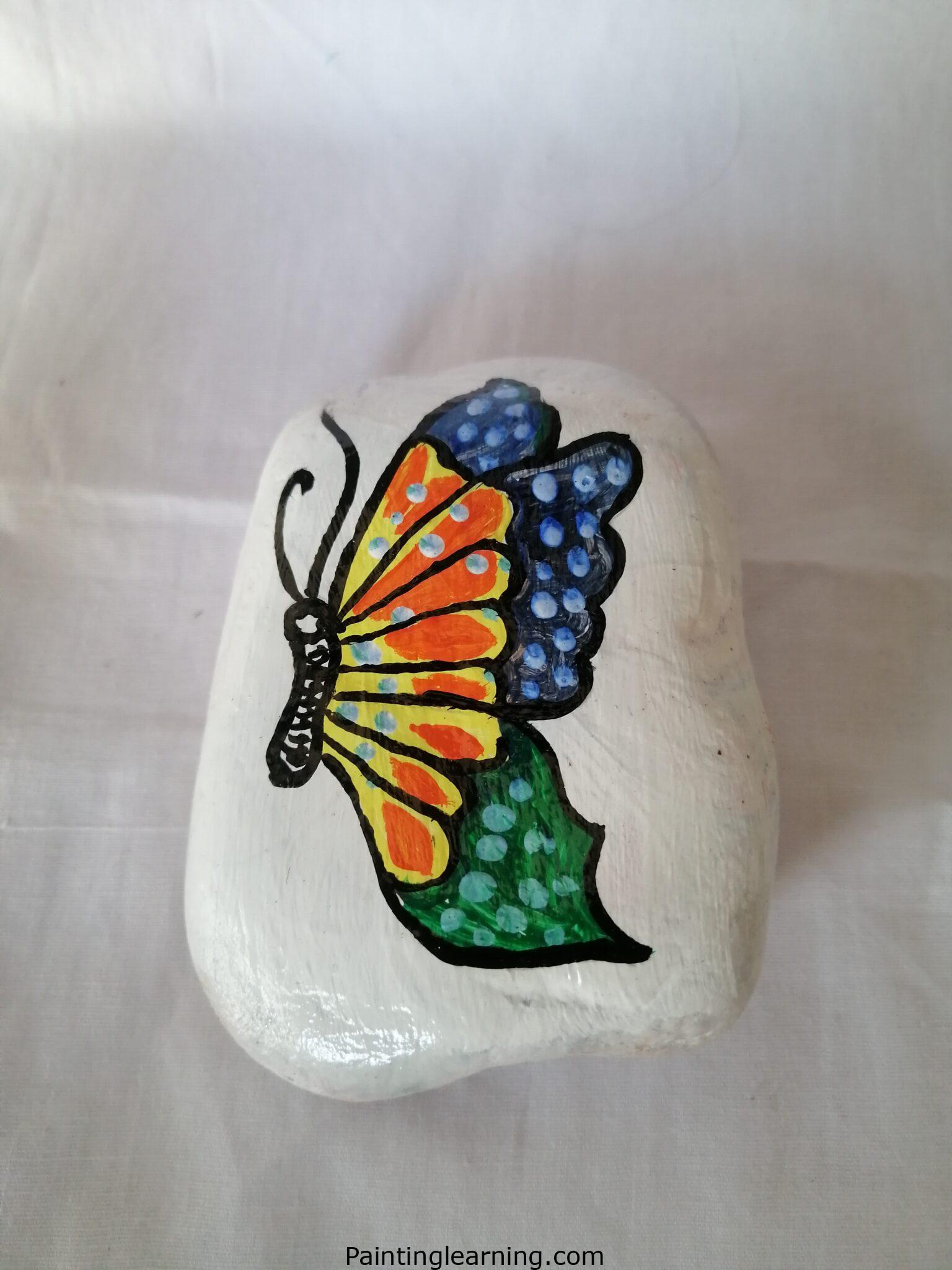 Easy Butterfly Rocks: Step-by-Step Painting for All Ages - Painting ...